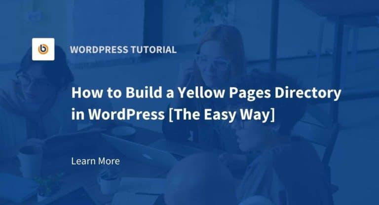 How to Build a Yellow Pages Directory in WordPress [The Easy Way]